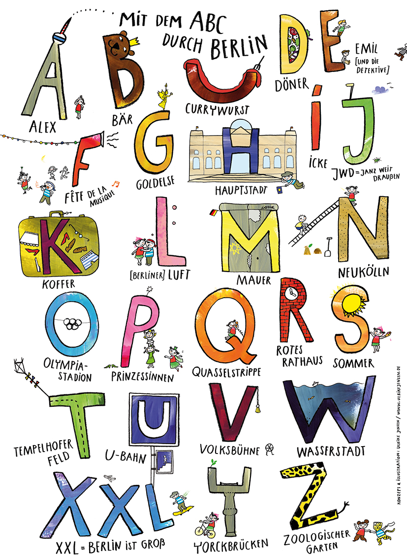 ulrike jensen plakat "mit dem abc durch berlin" | KINDER | ausberlin ...